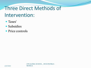 Government intervention - IB Economics | PPTX
