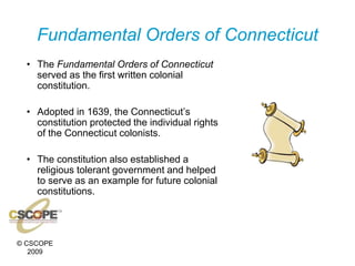 Government in the 13 colonies ppt kvanko | PPTX