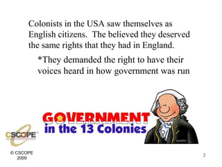 Government in the 13 colonies ppt kvanko | PPTX