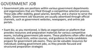 GOVERNMENT LATEST JOB | PPTX