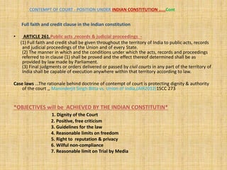 CONTEMPT OF THE COURT | PPTX