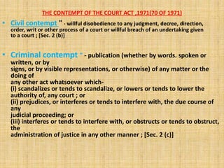 CONTEMPT OF THE COURT | PPTX
