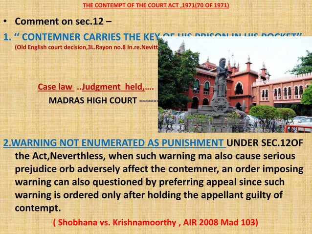 CONTEMPT OF THE COURT | PPTX | Law