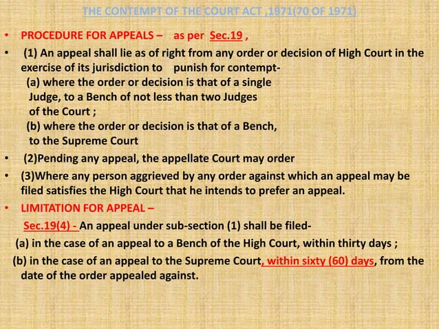 CONTEMPT OF THE COURT | PPTX | Law
