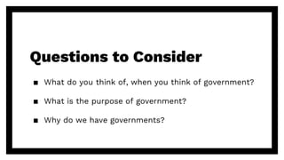 Government Lesson | PPTX