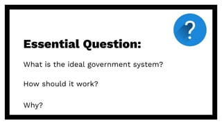 Government Lesson | PPTX