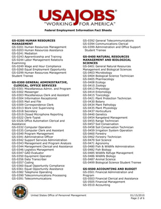 Government Occupational Groups | PDF