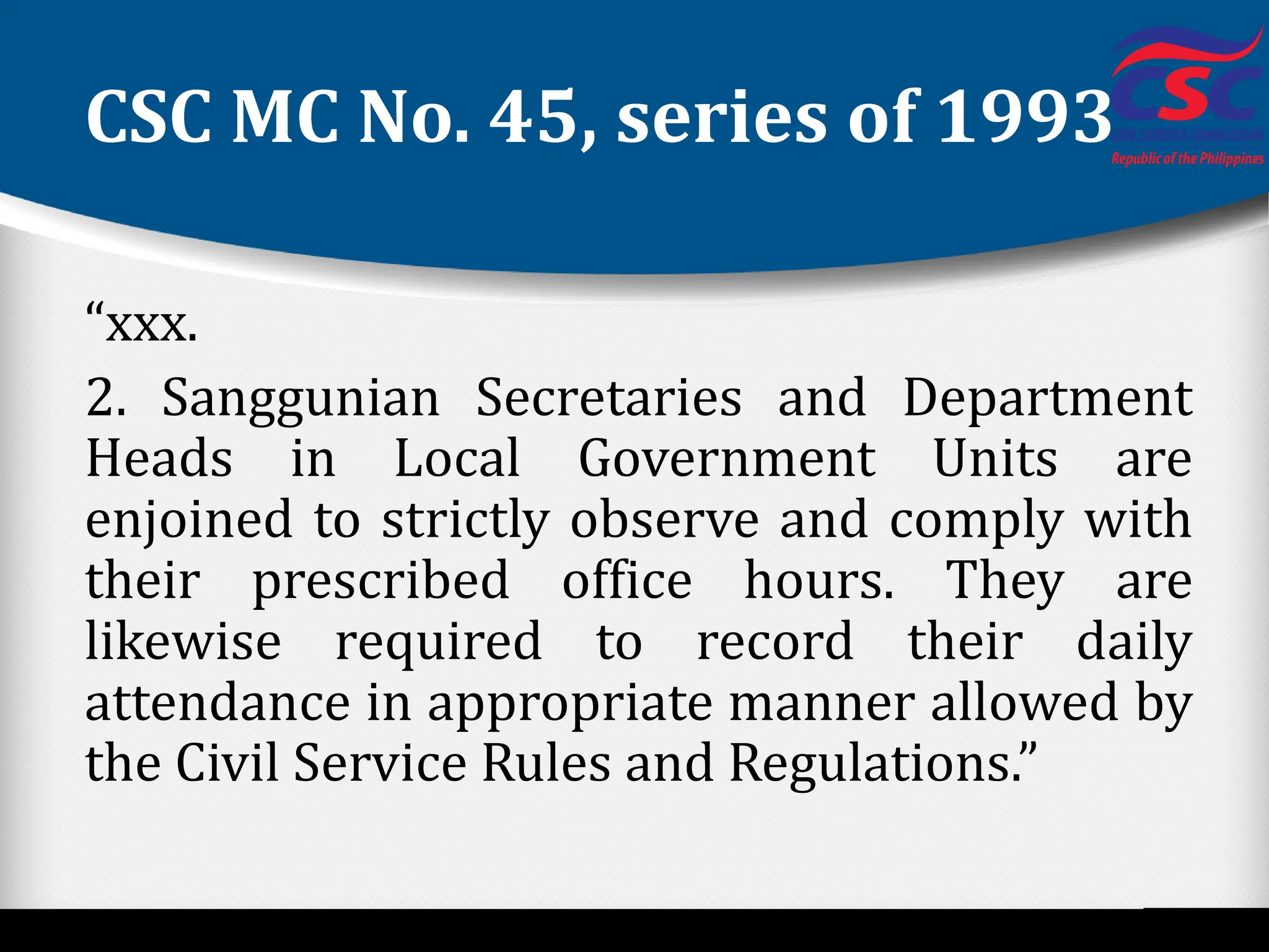 CSC Government Office Hours-posted in their website. | PDF