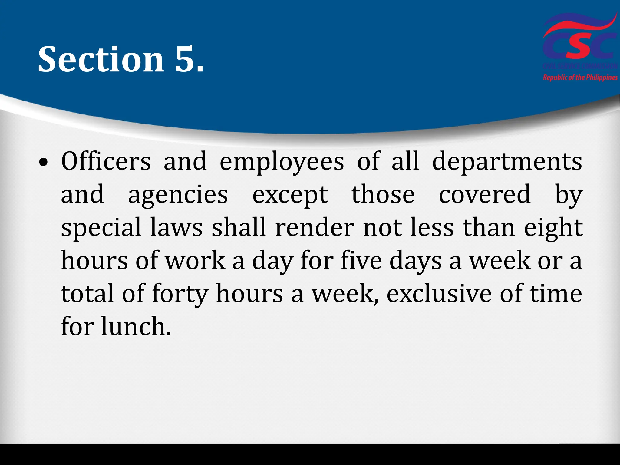 CSC Government Office Hours-posted in their website. | PDF