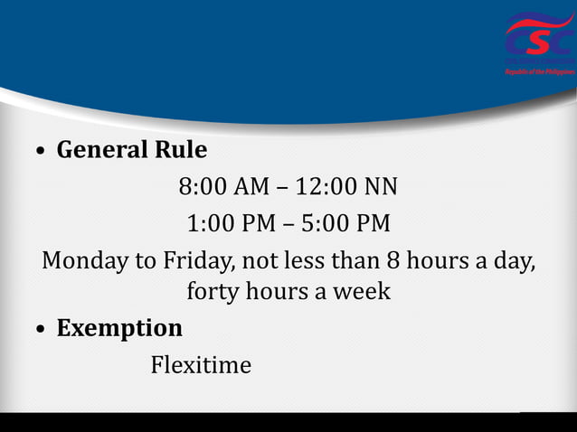 CSC Government Office Hours-posted in their website. | PDF | Law