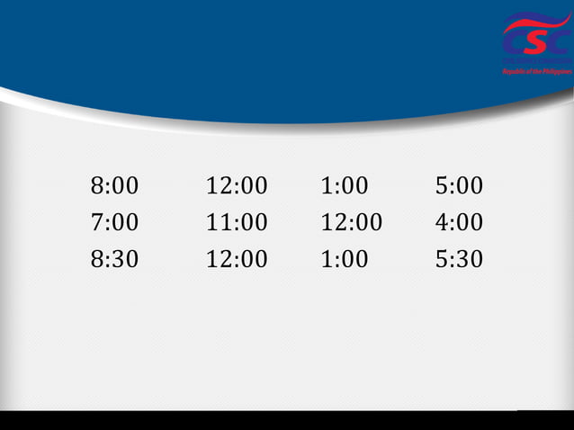 CSC Government Office Hours-posted in their website. | PDF | Law