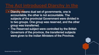 Government of India Act 1919 shyam sunder.pptx