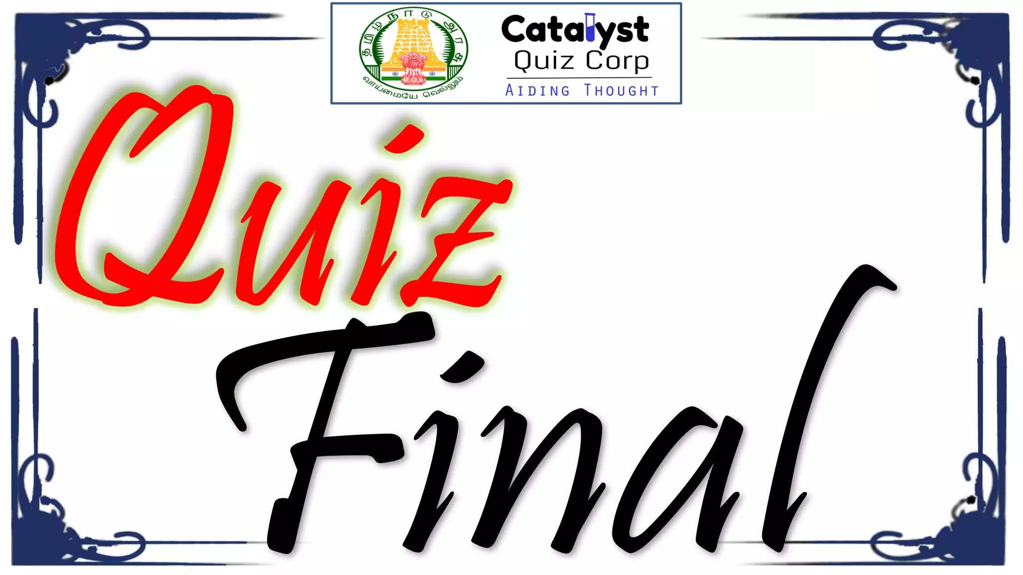 Catalyst Quiz Corp - Government of Tamil Nadu Category II Quiz Final | PDF