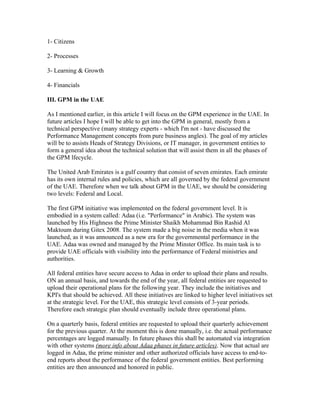 Government performance management | DOC | Business | Business and Finance