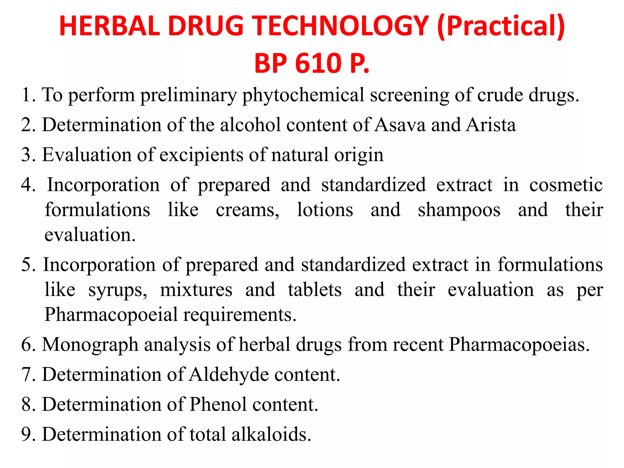 Herbal Drug Technology | PPTX