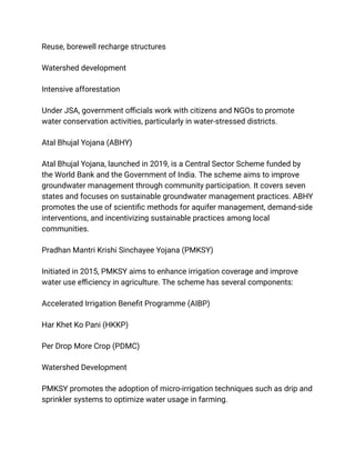 Government Policies and Initiatives for Water Sustainability in Rural ...
