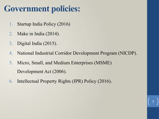 Government Policies and Schemes for Enterprise Development ..pptx