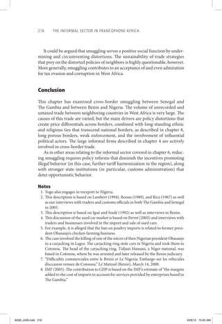 Government policies, smuggling, and the informal sector | PDF | Africa ...
