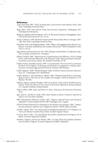 Government policies, smuggling, and the informal sector | PDF | Africa ...