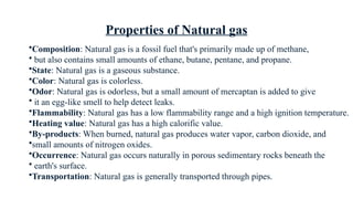 natural gas inse in homes and industries | PPTX