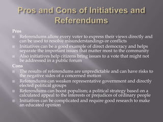 Initiative And Referendums Process Anderson High School Pptx