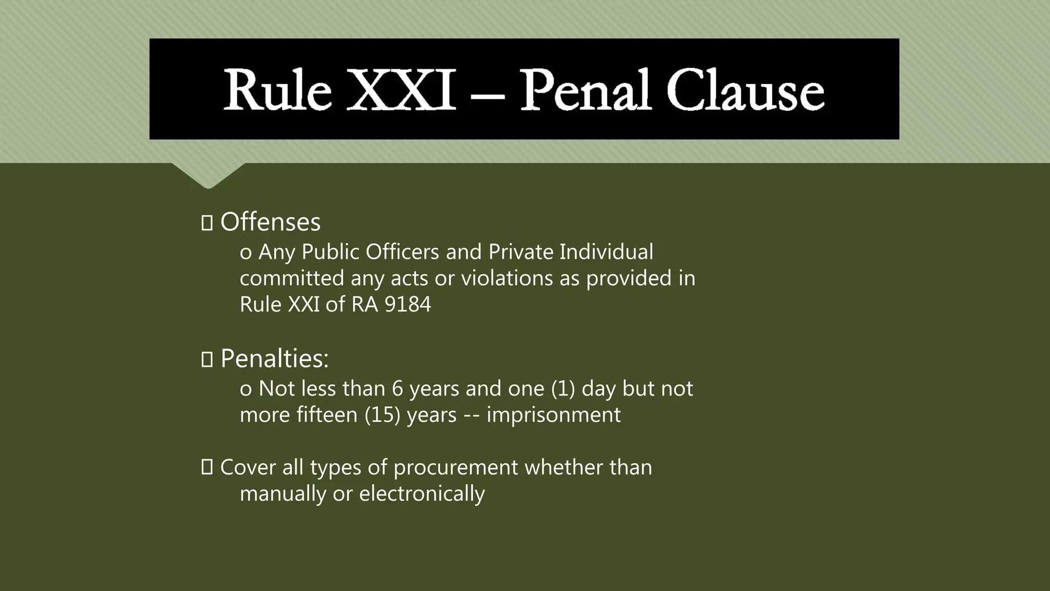Government procurement Act RA 9184 | PPTX