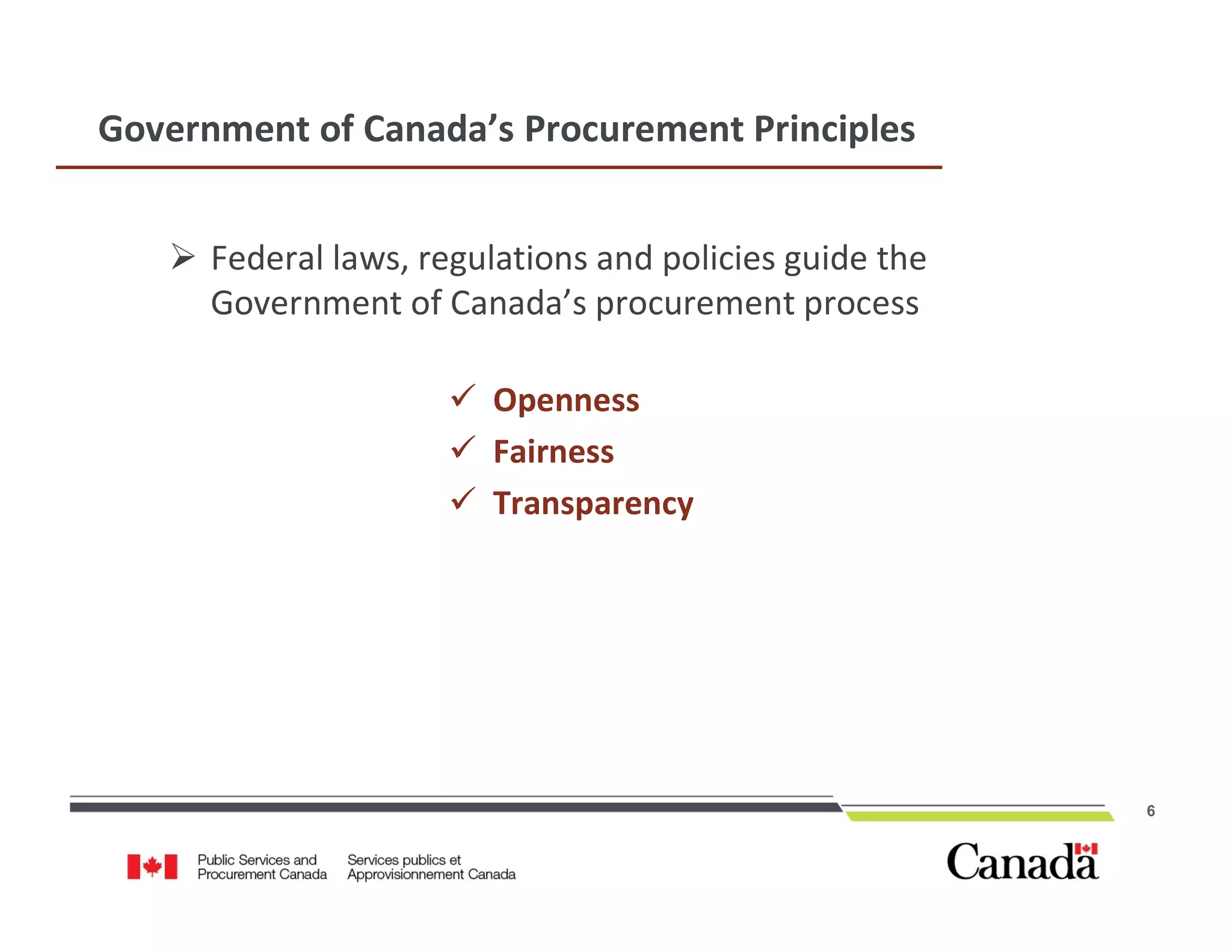 Government Procurement in Canada | PDF