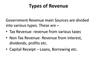 Government revenue sources of bangladesh | PPTX