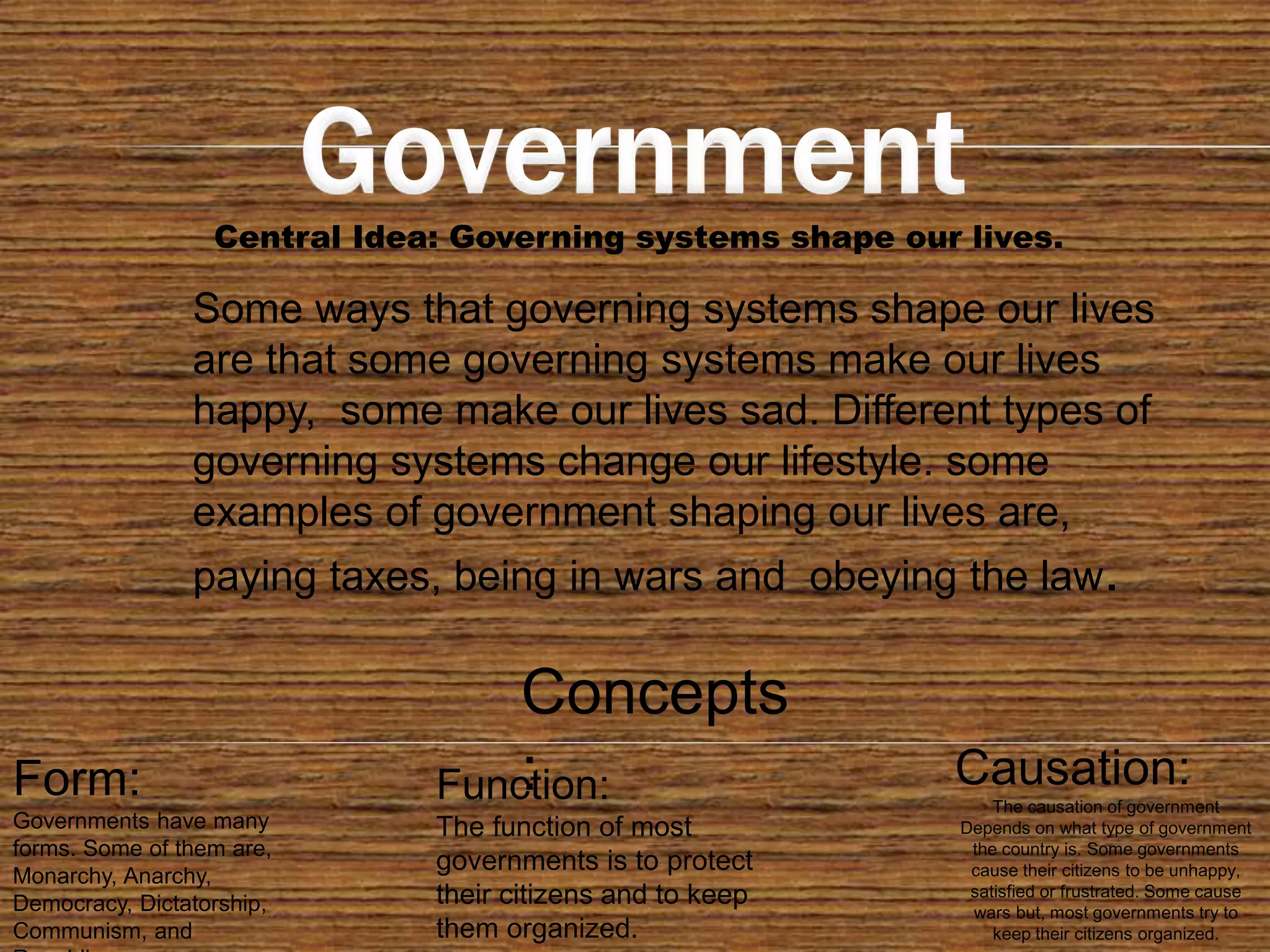 Government summative assessment | PPTX