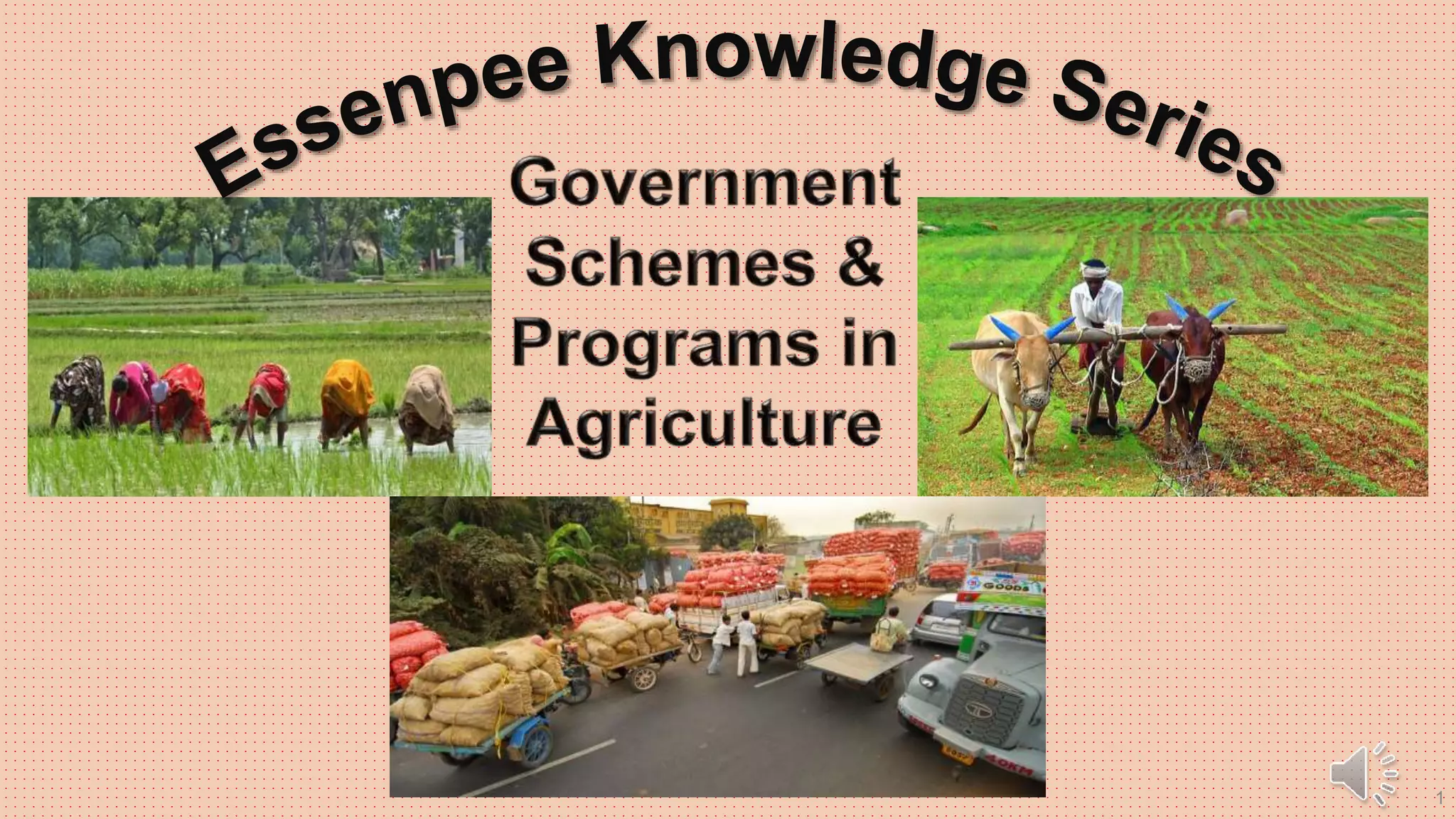 #Government Schemes & Programs in Agriculture# By SN Panigrahi | PPTX