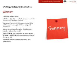 Government security classifications e learning | PPT