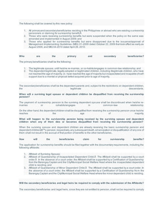 Government service insurance system | DOCX