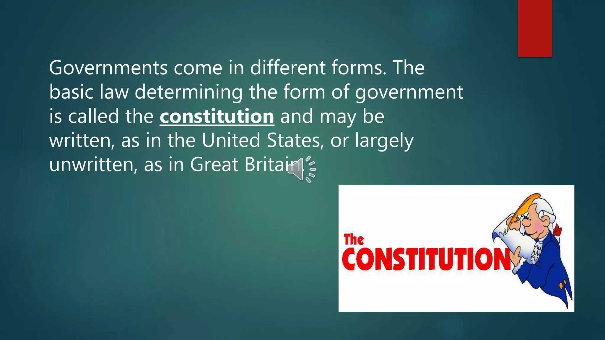 Governments of world | PPTX