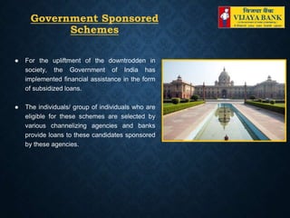 Government sponsored schemes | PPT