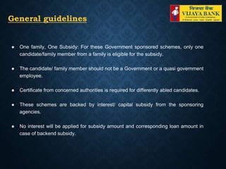 Government sponsored schemes | PPT