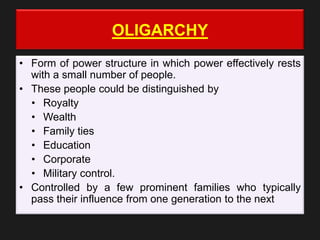 Concept of State & Various Government Systems | PPTX