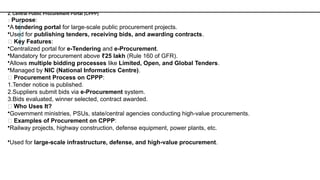 Government Tender Key words and Process with example | PPT