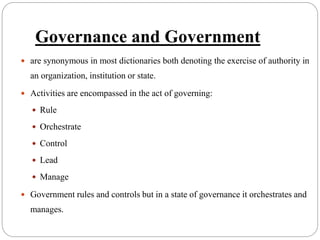 Government to governance | PPTX