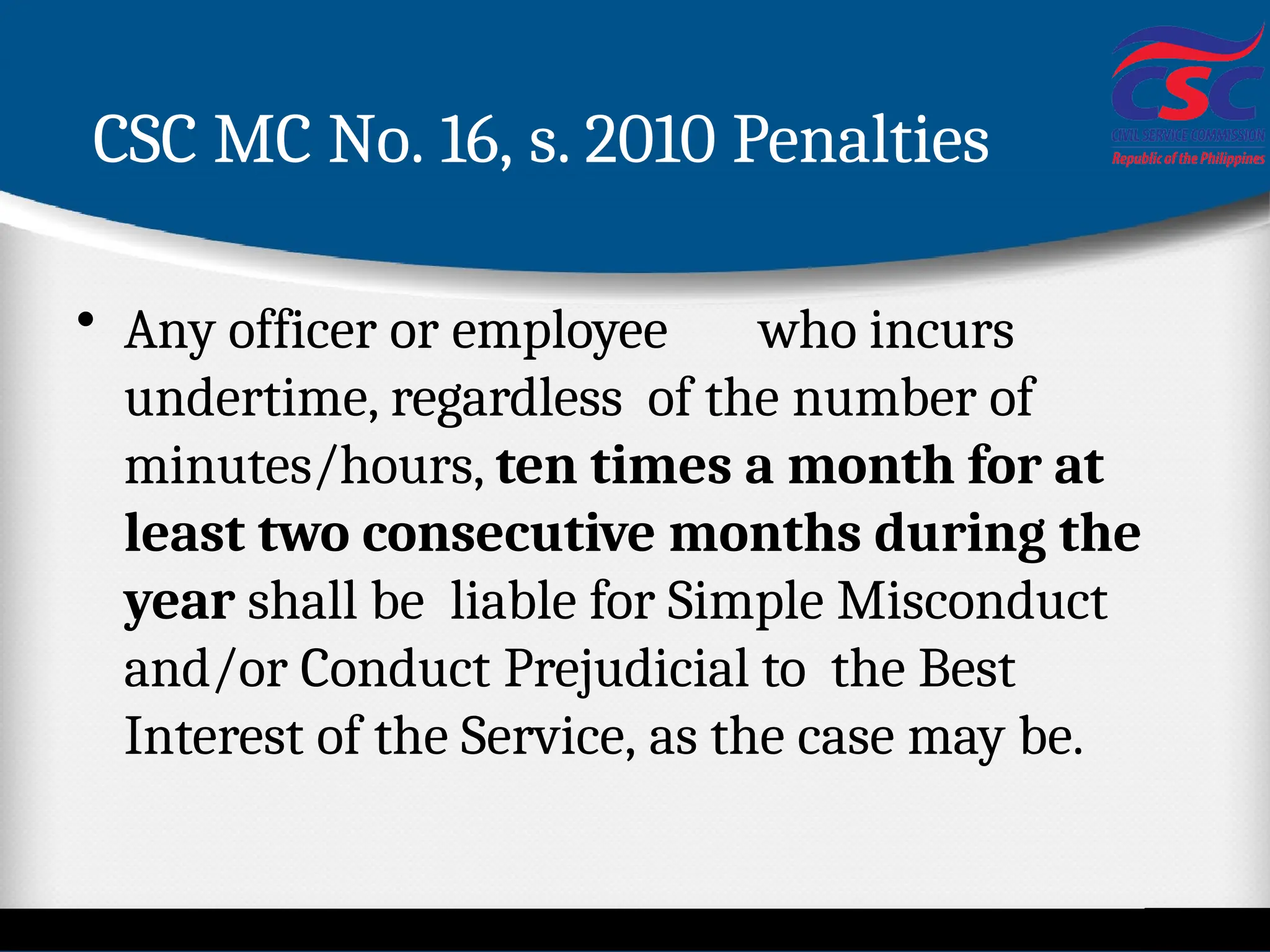 Government Working Hours among employees in the civil service of the ...