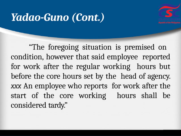 Government Working Hours among employees in the civil service of the ...