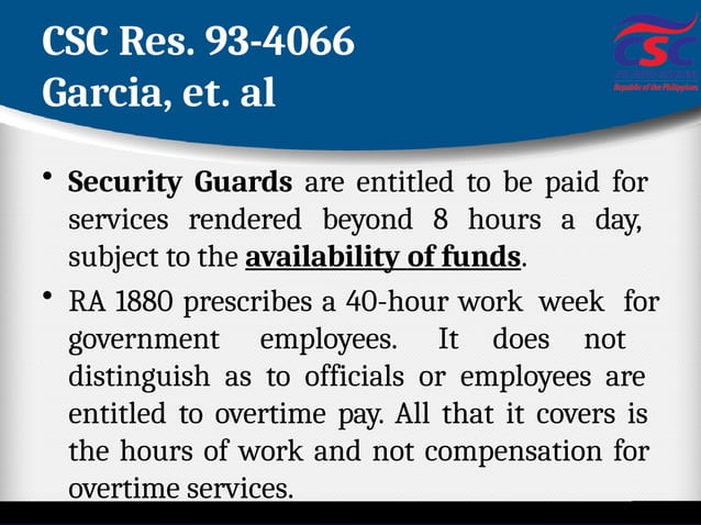Government Working Hours among employees in the civil service of the ...