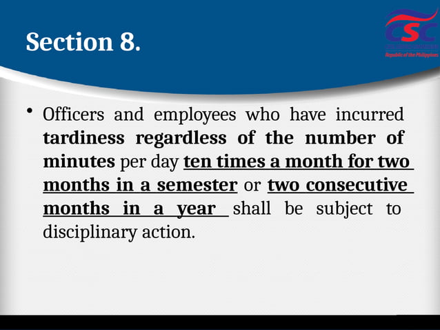 Government Working Hours among employees in the civil service of the ...