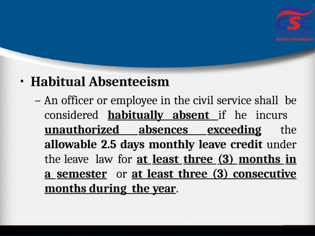 Government Working Hours among employees in the civil service of the ...