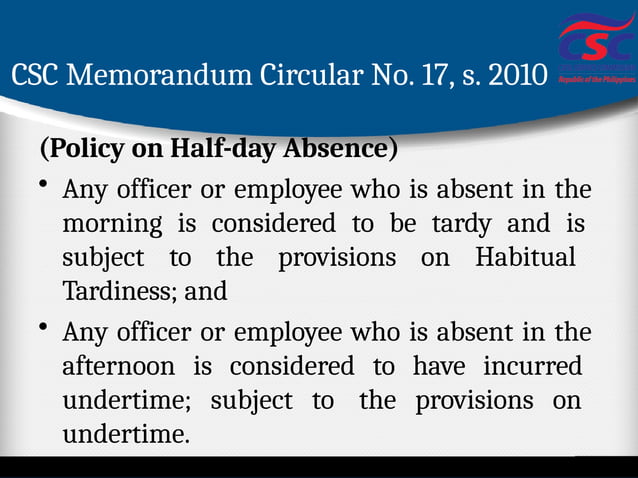 Government Working Hours among employees in the civil service of the ...
