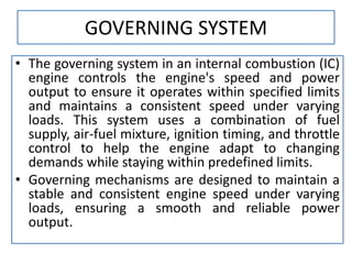 GOVERNOR system study of automobile engineering | PDF