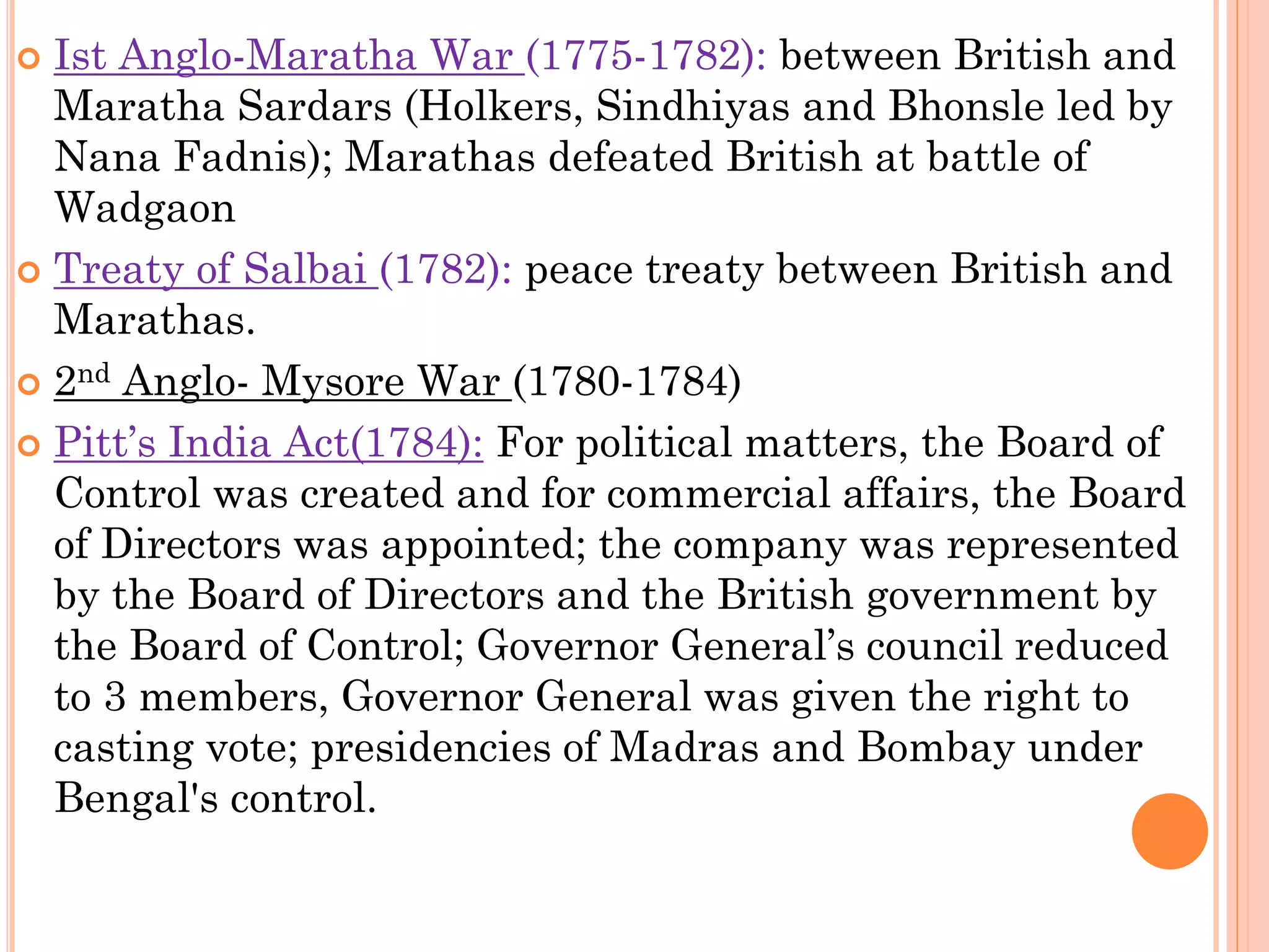 Governor generals and Viceroys of India and important events | PDF