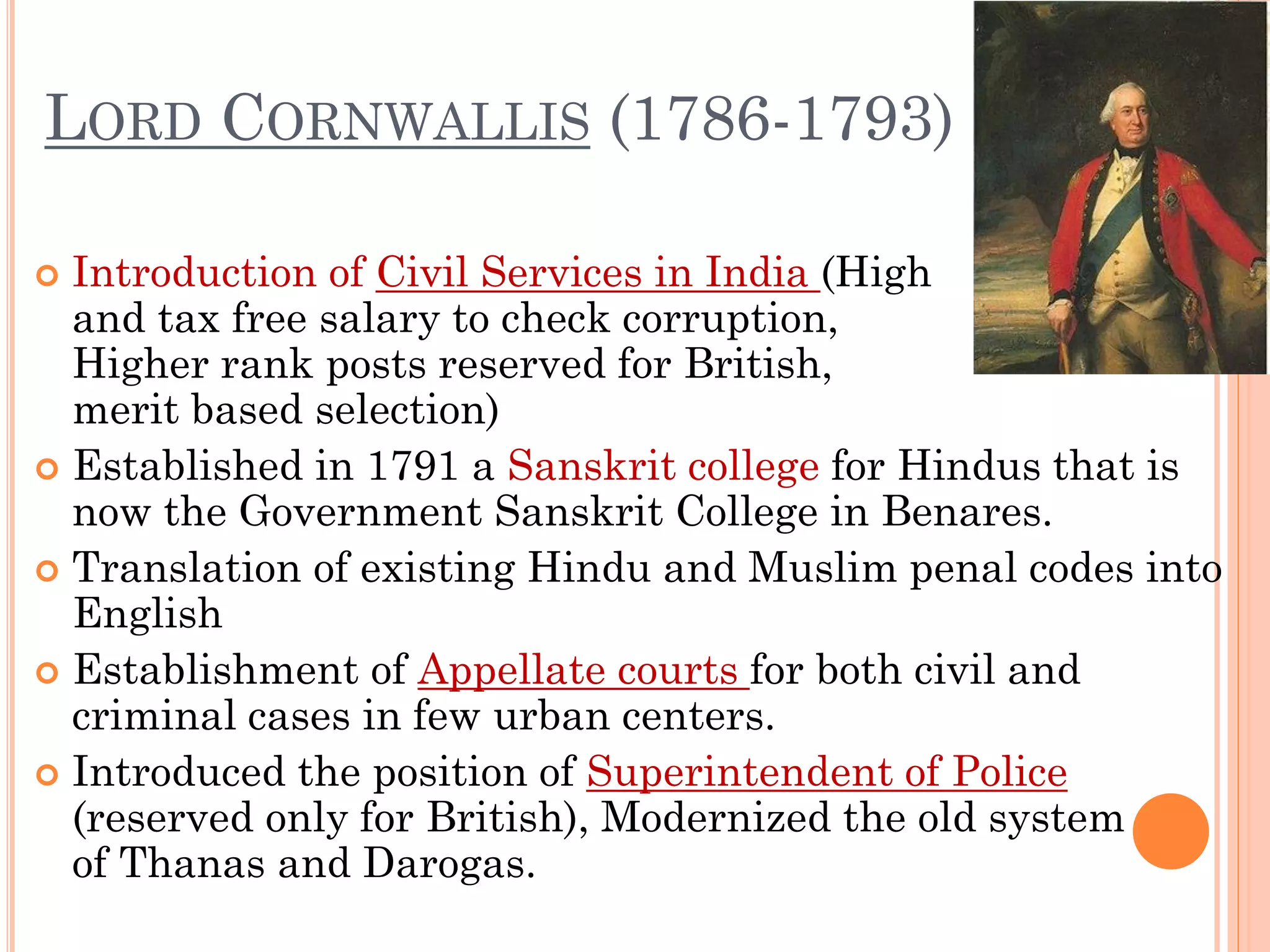 Governor generals and Viceroys of India and important events | PDF