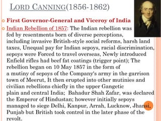 Governor generals and Viceroys of India and important events | PDF