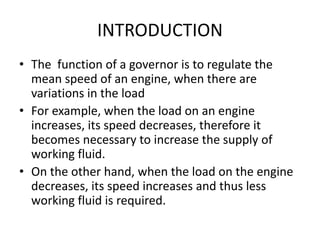 Governor and its type | PPTX