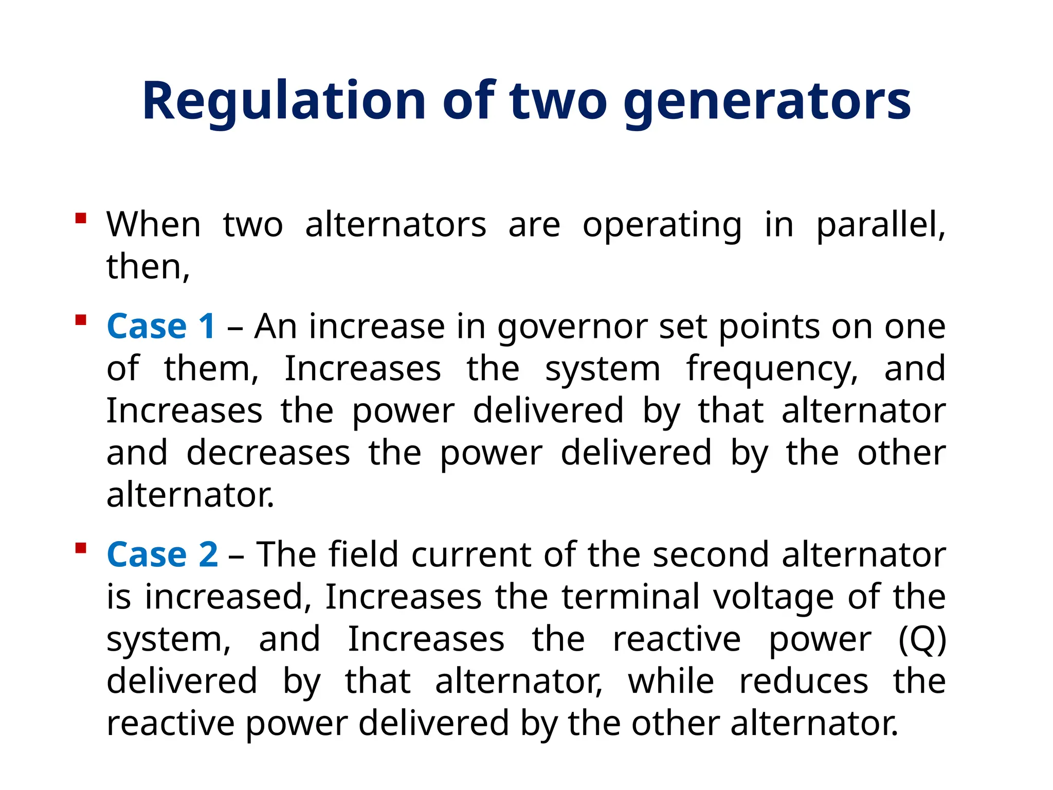 Governor Characteristics and Regulation of alternators.pptx